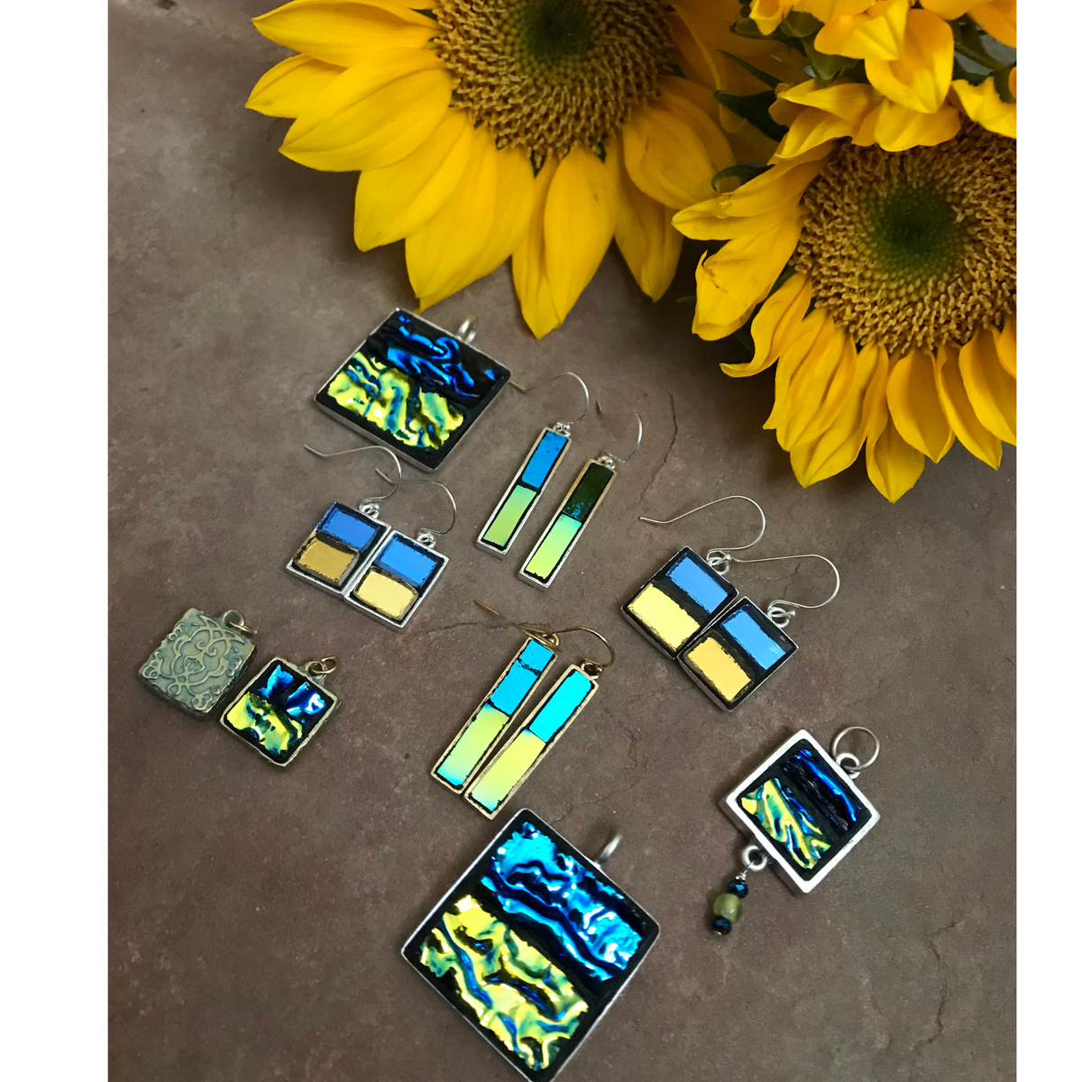 Ukrainian Flag Collection August Glass Kelly Shanafelt